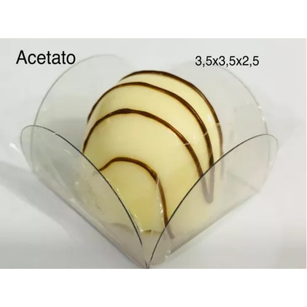 200 forminhas para doces transparente acetato brigadeiro gourmet 4 ...