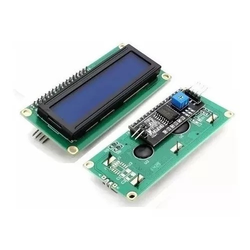 Display Lcd 16x2 1602 Backlight Azul + Modulo I2c Arduino Pi [ Código 36 ] | Shopee Brasil