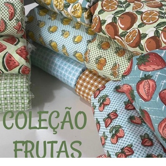 Tecidos FRUTAS ( tricoline 100% Algodão, fuxicos e fricotes ) | Shopee ...
