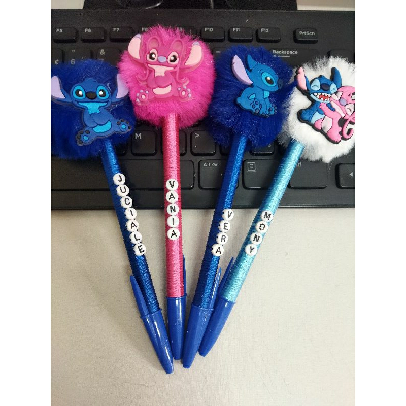 Caneta personalizada - Stitch e Angel | Shopee Brasil