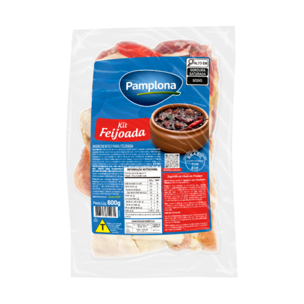 Kit Ingredientes para Feijoada Pamplona Pacote 600g | Shopee Brasil