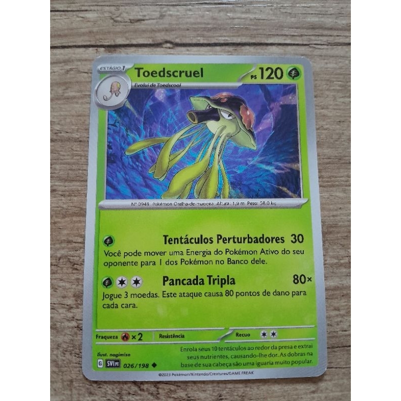 Carta Pokemon Toedscruel NM | Shopee Brasil