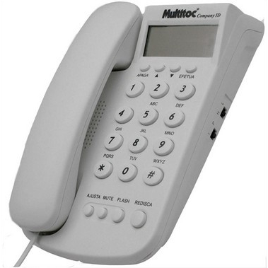 Aparelho Telefone Fixo Com Identificador De Chamadas | Shopee Brasil