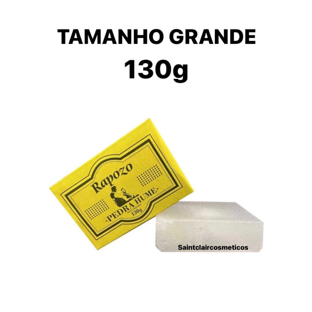 Rapozo Pedra Hume Adstringente 130g | Shopee Brasil