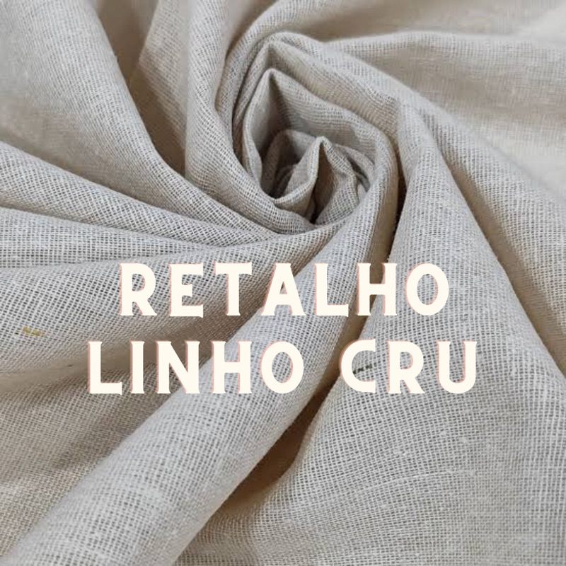 Retalho de Linho Cru Tamanhos P Lote de 2kg | Shopee Brasil
