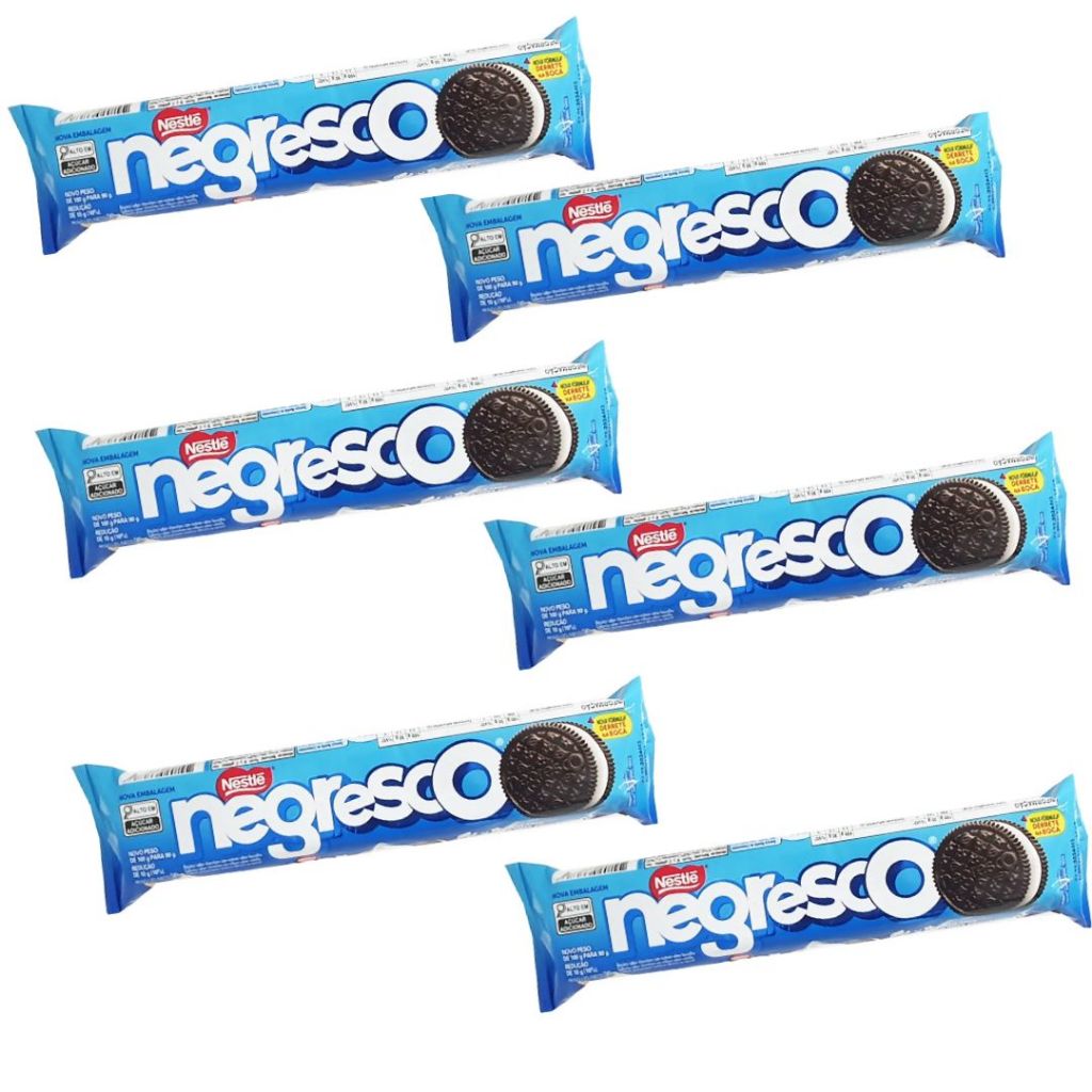Biscoito Recheado Negresco Sabor Baunilha 90g - Nestlé | Shopee Brasil
