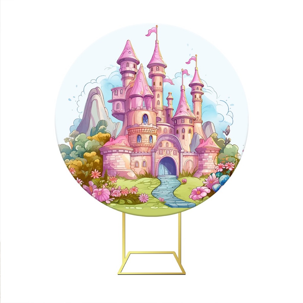 Painel de Festa - Castelo Encantado 1,50m - 10 | Shopee Brasil