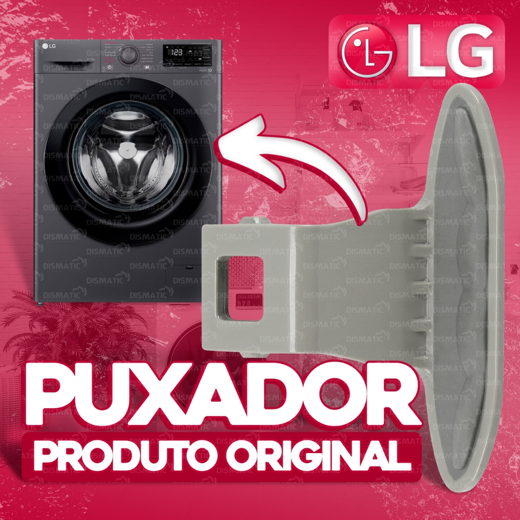 Puxador Da Porta Lava e Seca Original LG MEB61841201 / MEB61281101 ...