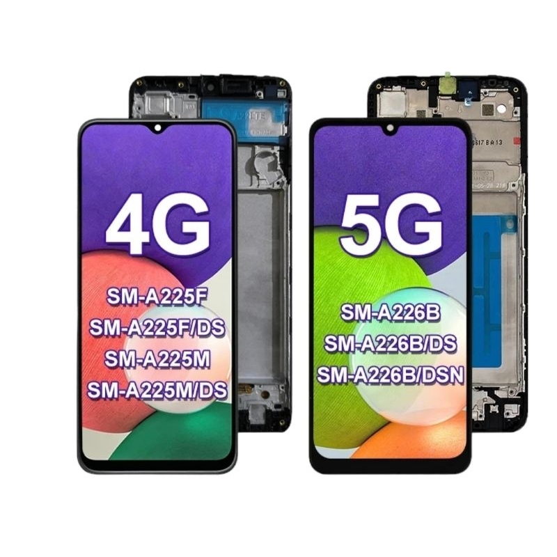 Tela Display Lcd Samsung A22 A225 4G/ A22 5G A225-Oled Com Aro | Shopee ...