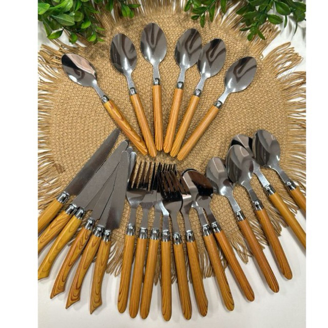 Talher cabo linha Bamboo talheres Lehavi | Shopee Brasil