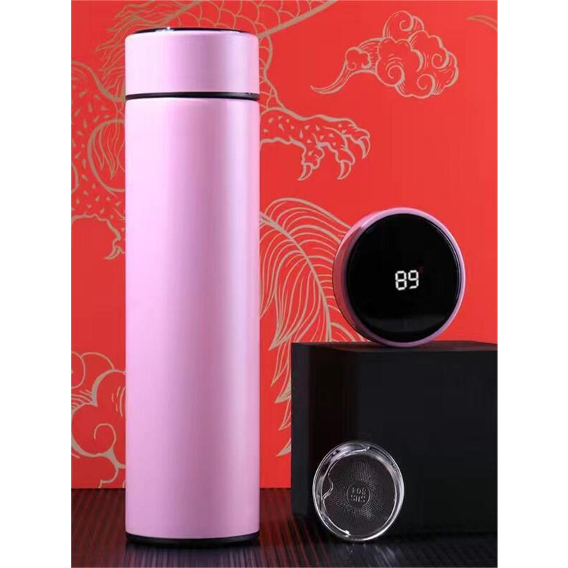 Garrafa Térmica Inteligente Sensor De Temperatura Digital Led Café Água Quente Gelado 480ML ...