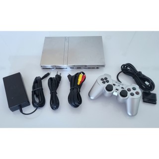 Playstation 2 (PS2) Slim Satin Silver (Prata) | Shopee Brasil