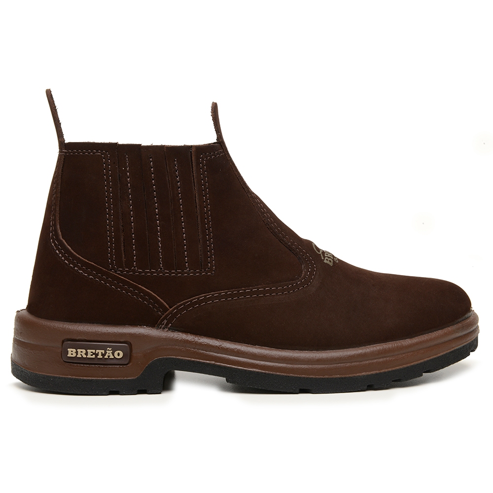 Bota Masculina para Trabalho Pesado Bretão Boots Linha Agrícola Couro ...