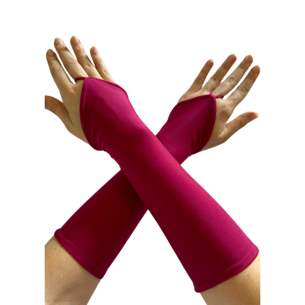 Luva Mitene Lycra Festa Fantasia Princesa Cosplay Diversas Cores ...