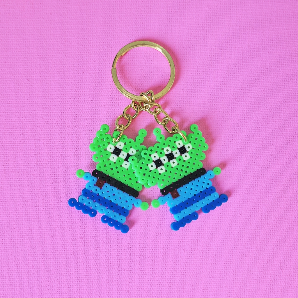 Chaveiro Alien Toy Story Hama Beads | Shopee Brasil