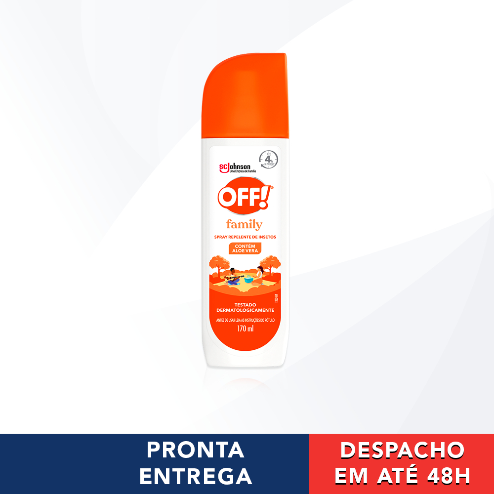 Repelente De Insetos Off Family Spray 170ml | Shopee Brasil