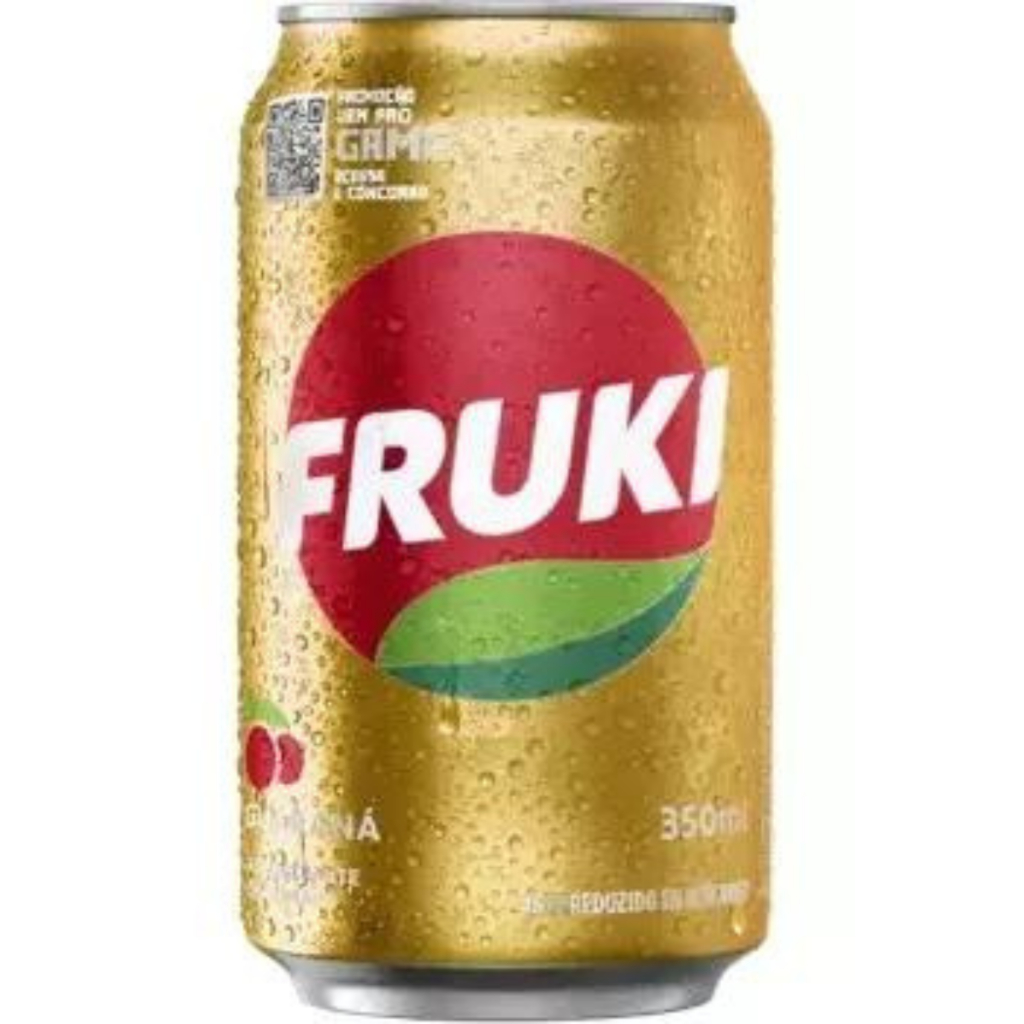 Refrigerante Lata 350ml Fruki Sabores Cola Cola Zero Guarana Guarana ...