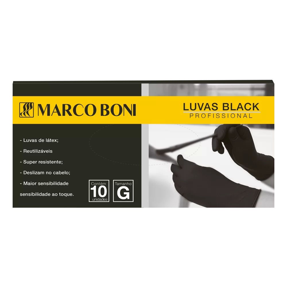 MARCO BONI LUVA BLACK G CX 10 UN (1544) | Shopee Brasil