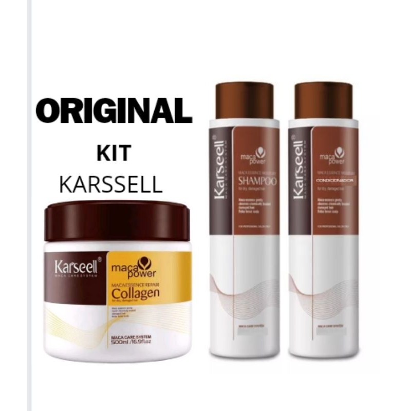 karssell Maca Power kit Shampoo é Condicionador+ máscara original ...