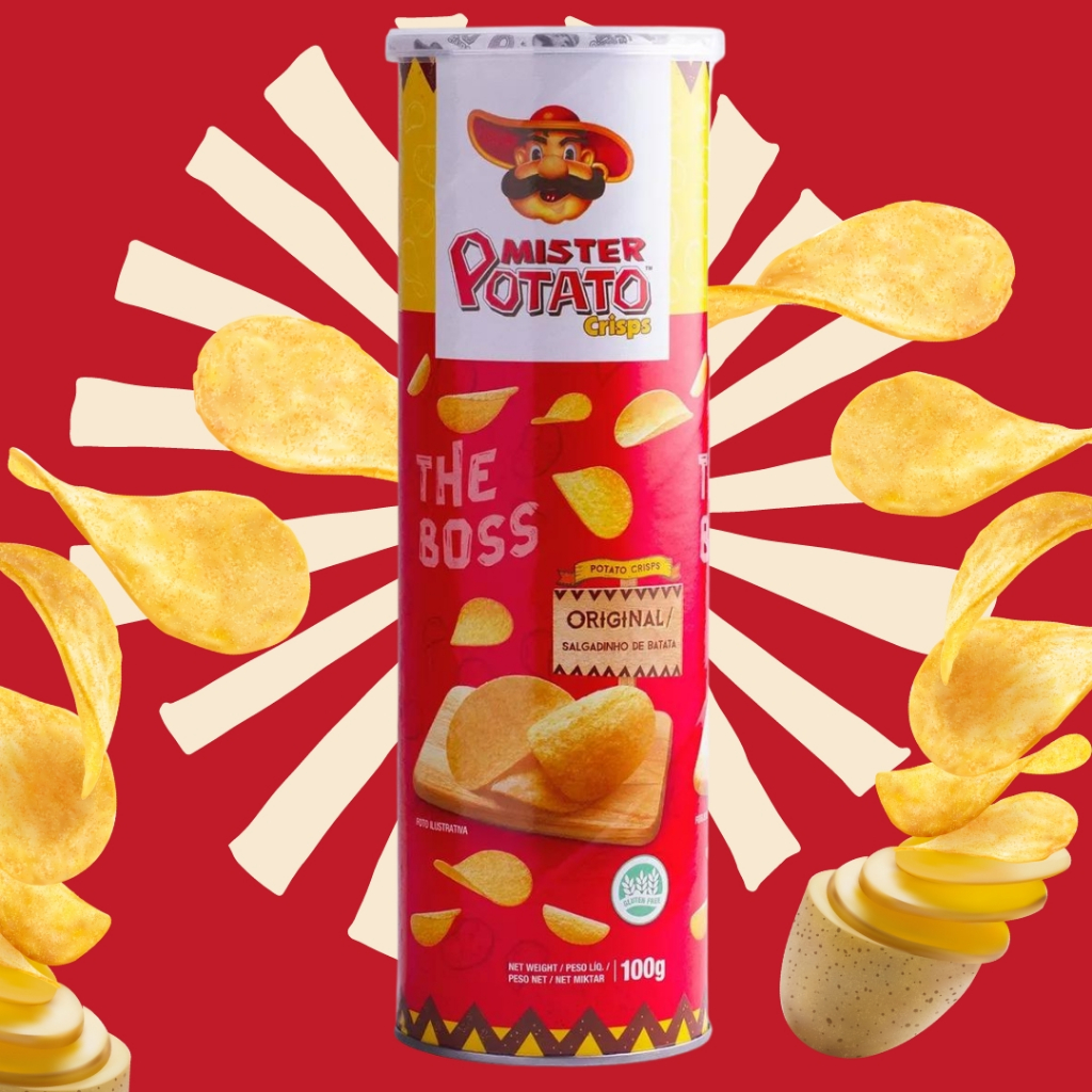 Batata Mister Potato Chips Original Importada 100g - Faz a Boa!