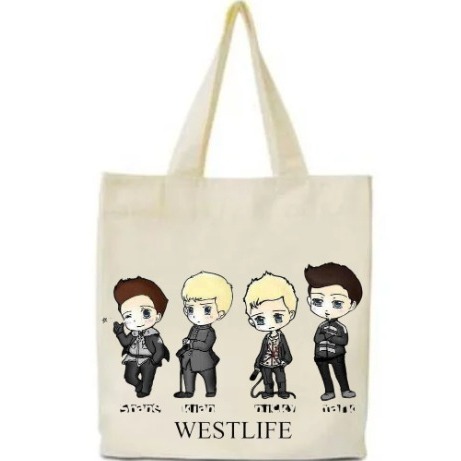 Bag Ecobag Ecológica Totebag Sacola Bolsa Westlife | Shopee Brasil