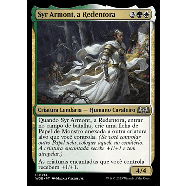 Comander Syr Armont, a Próspera. Deck Verde/Branco. Tema Auras ...