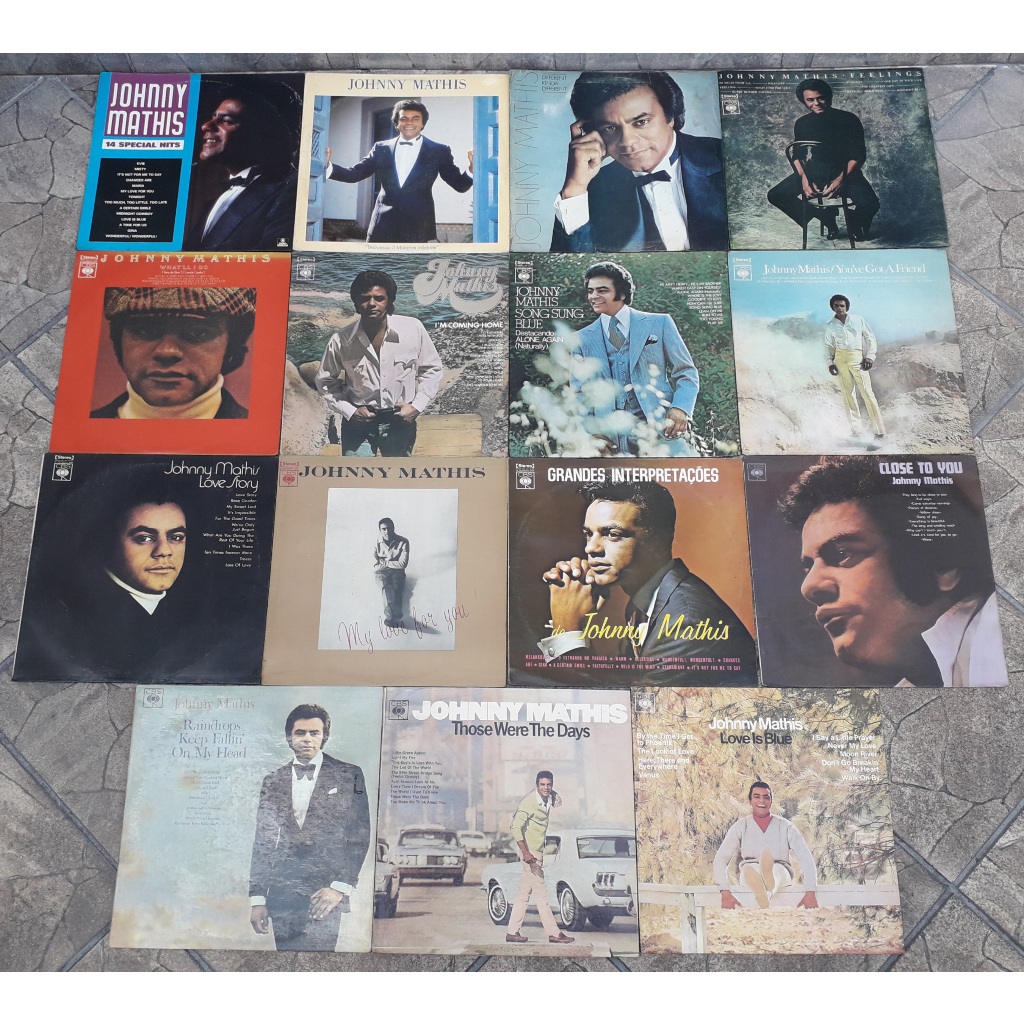 Lote 15 Lps Vinil Johnny Mathis | Shopee Brasil