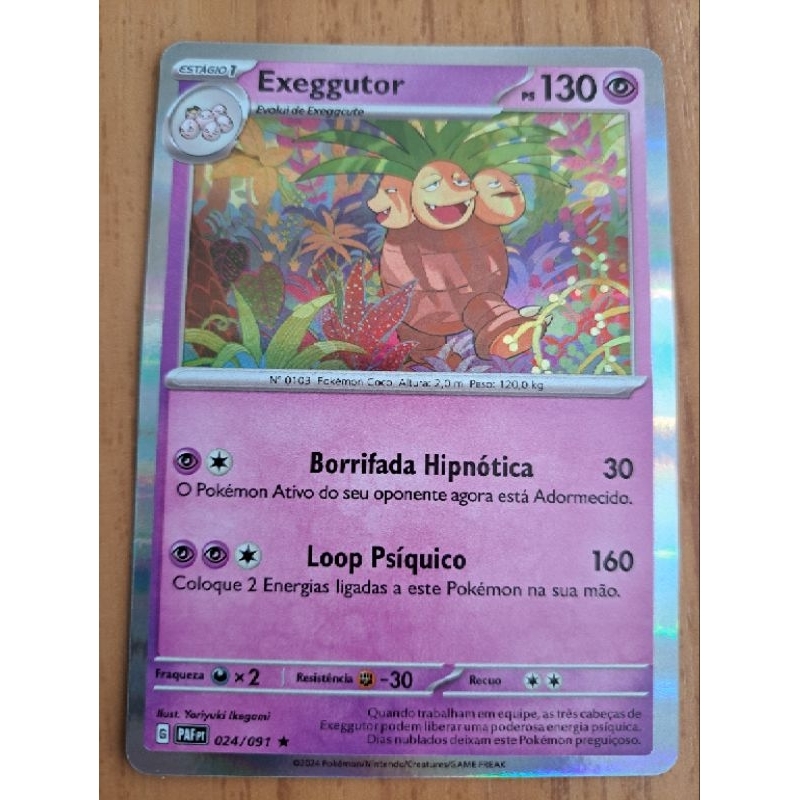 Card Pokémon Exeggutor Foil Original e Nova | Shopee Brasil