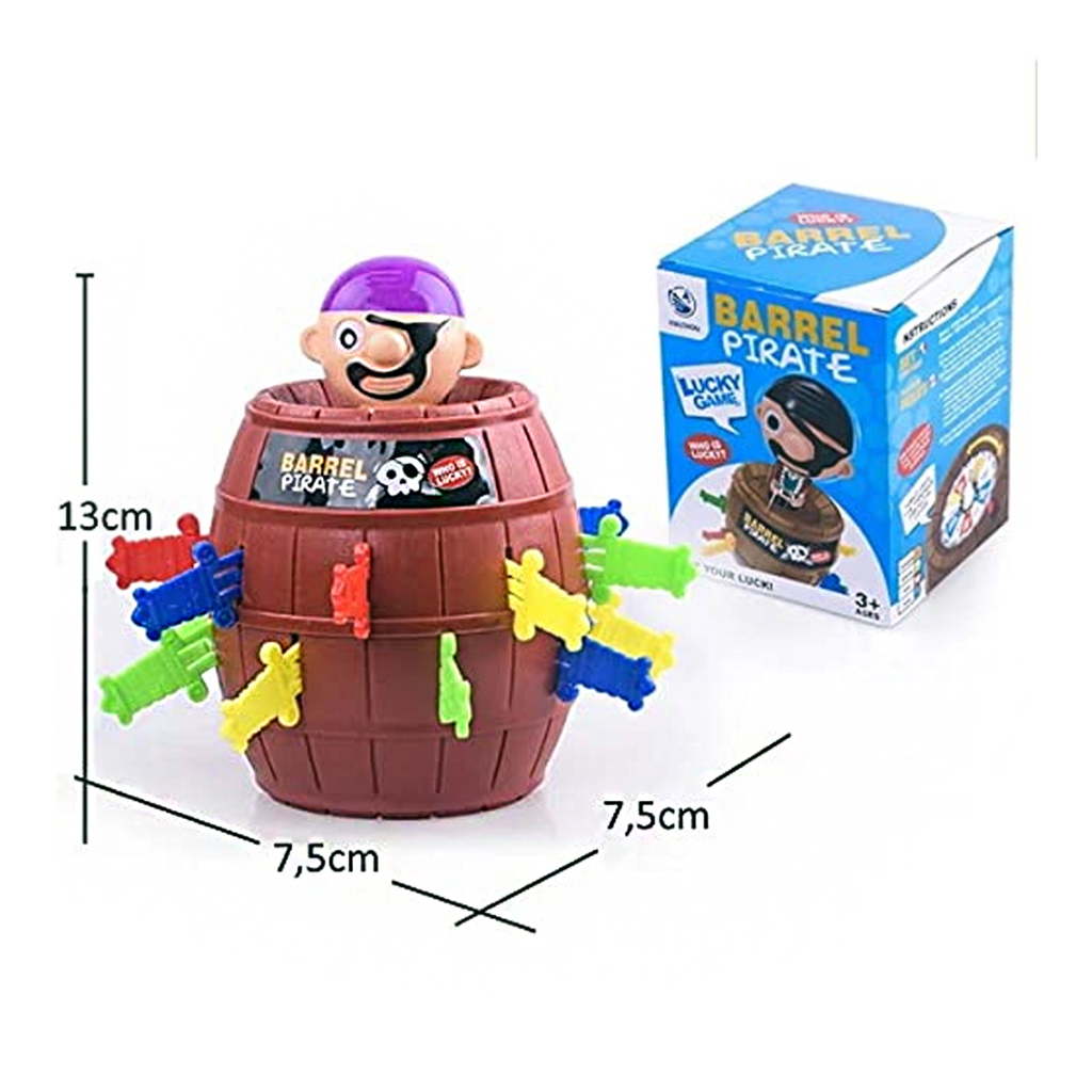 Jogo Pula Pirata Barril MEDIO Brinquedo Jogo de Mesa | Shopee Brasil