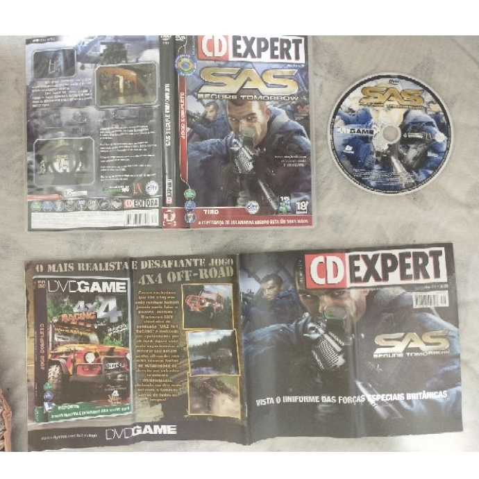 SAS Secure Tomorrow CD Expert jogo PC fraco estilo Call of Duty FEAR ...