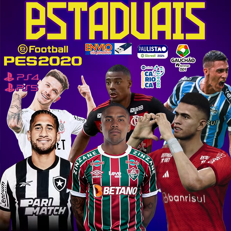 PATCH 2024 PLAY4/PLAY5 - VERSÃO COM 3 ESTADUAIS PARA O JOGO PES 2020 ...