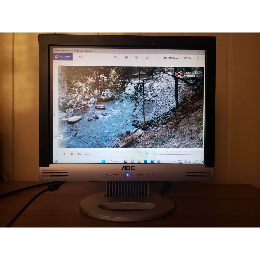 Monitor LCD AOC 15' polegadas LM522 VGA Funcionando | Shopee Brasil