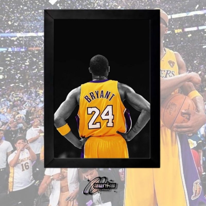 Quadro Kobe Bryant 25x34cm | Shopee Brasil
