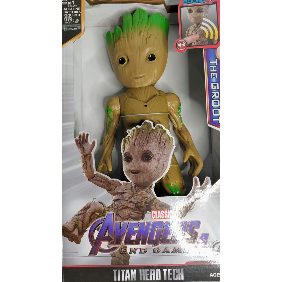 Boneco Avengers Titan Groot 30cm Arvore - Produto de Qualidade | Shopee ...