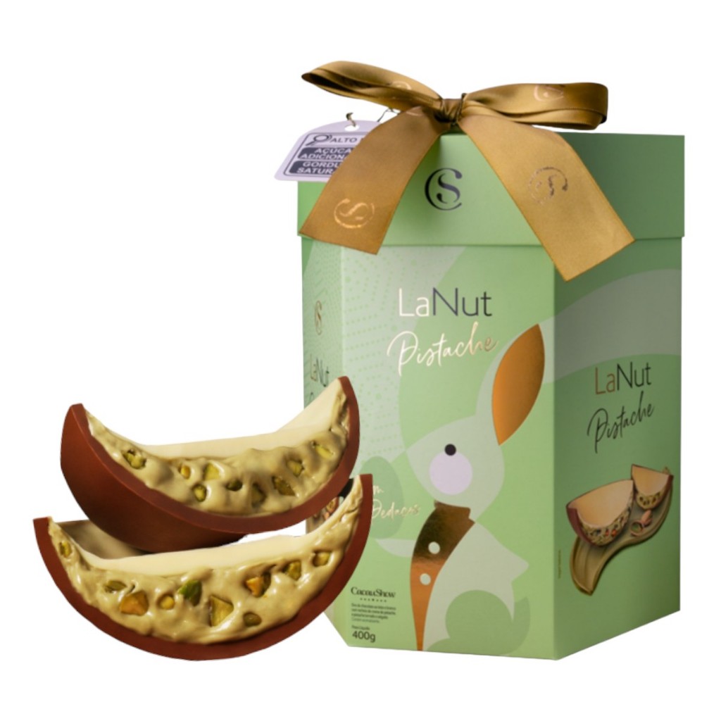 Ovo Lanut Pistache 400g Cacau Show | Shopee Brasil