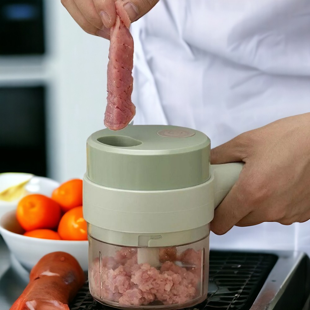 Mini Multi Processador De Alimentos Recarregável com USB | Shopee Brasil