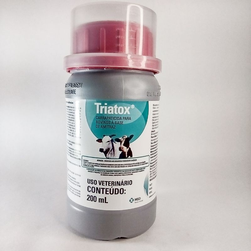 Triatox 200 Ml - Rende 100 litros Controle de Carrapatos e Sarna ...