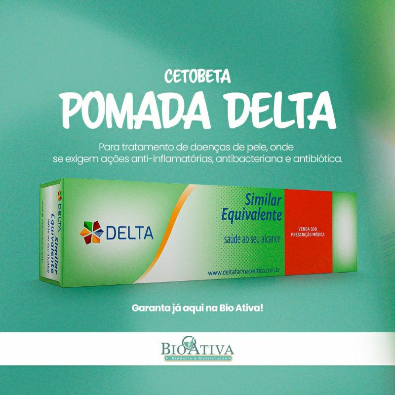 Pomada Delta 30gr ou Creme Delta 30gr | Shopee Brasil