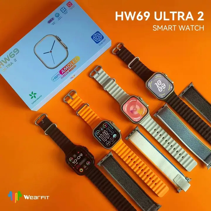 Novo Smartwatch Hw69 Ultra 2 Chatgpt Dynamic Island Amoled 49mm ...