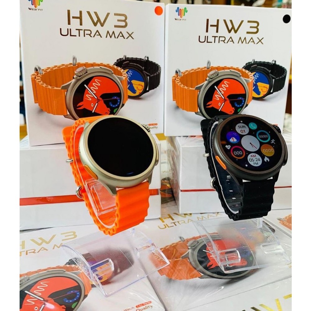Smartwatch Hw3 Ultra Max Redondo Original Sport Nfc SIri Comando de Voz ...