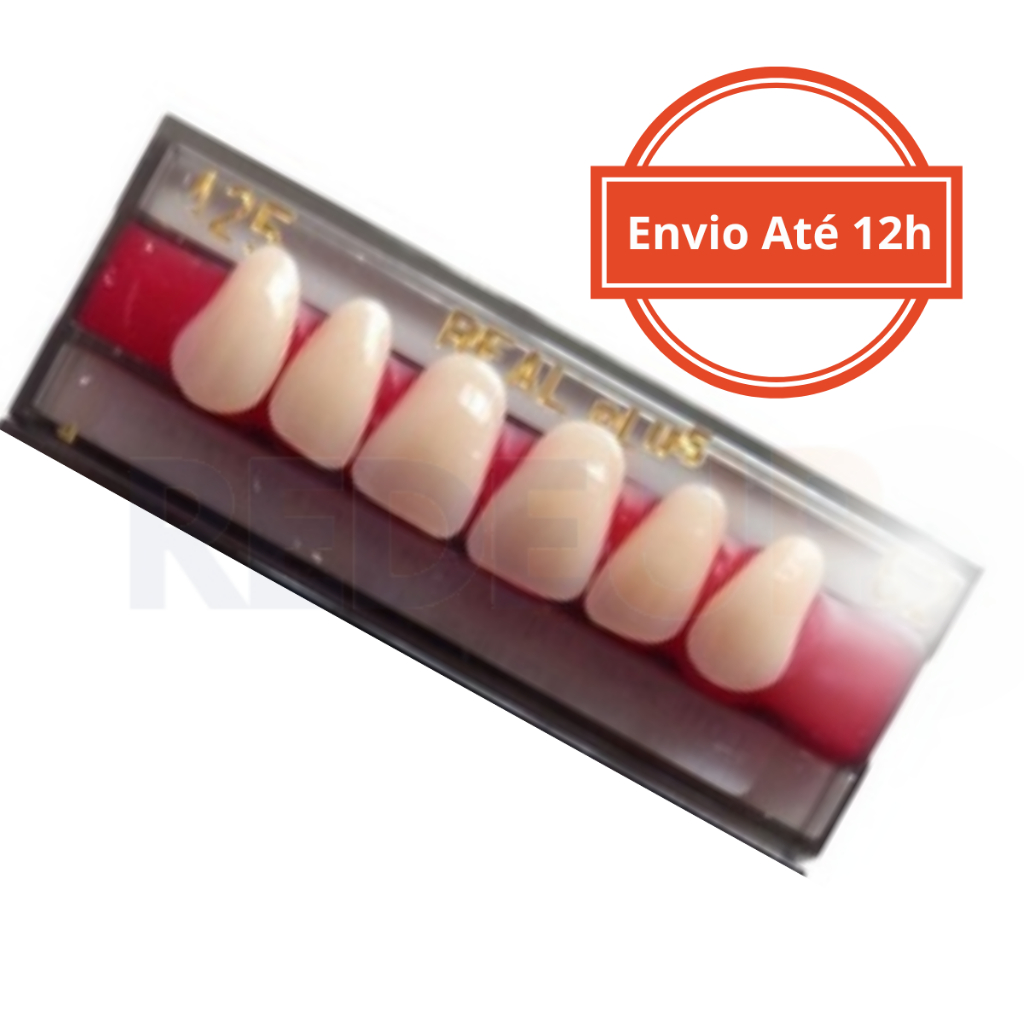 Dente Provisório Resina Reforçada A25 Superior 62 2 Cartelas | Shopee ...
