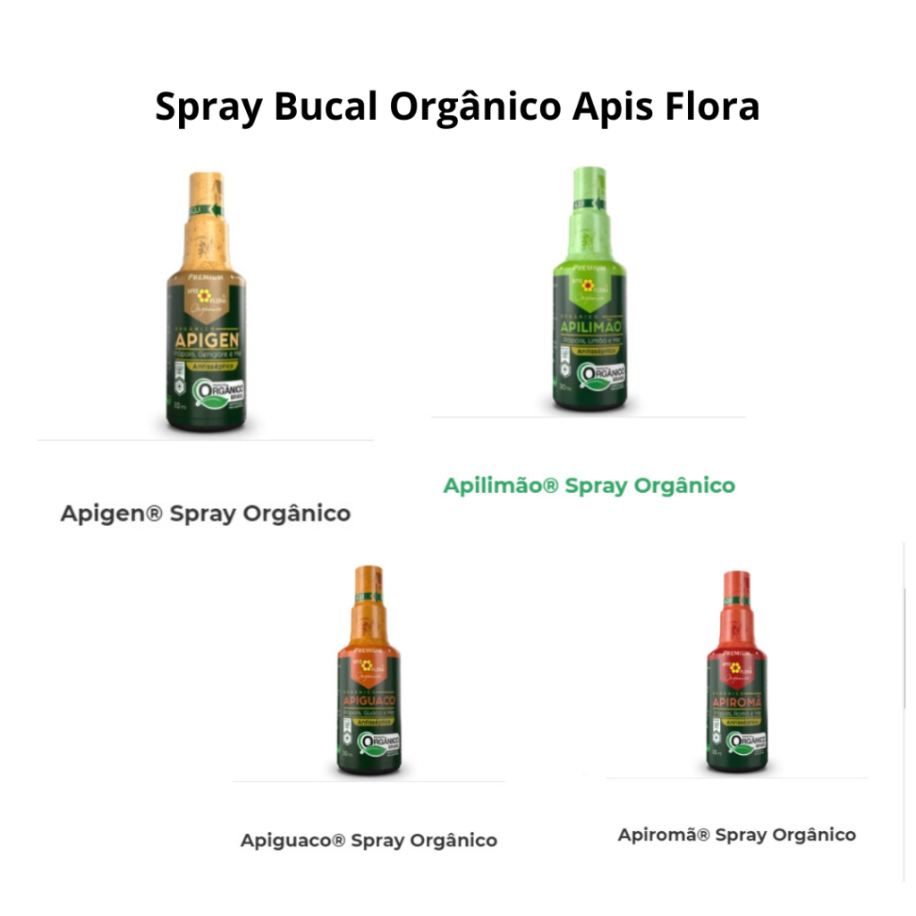 Spray Orgânico Com Própolis E Mel Bucal Apis Flora 30mL - Varios ...