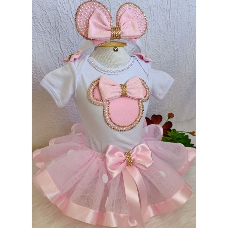 Fantasia Minnie Rosa | Shopee Brasil