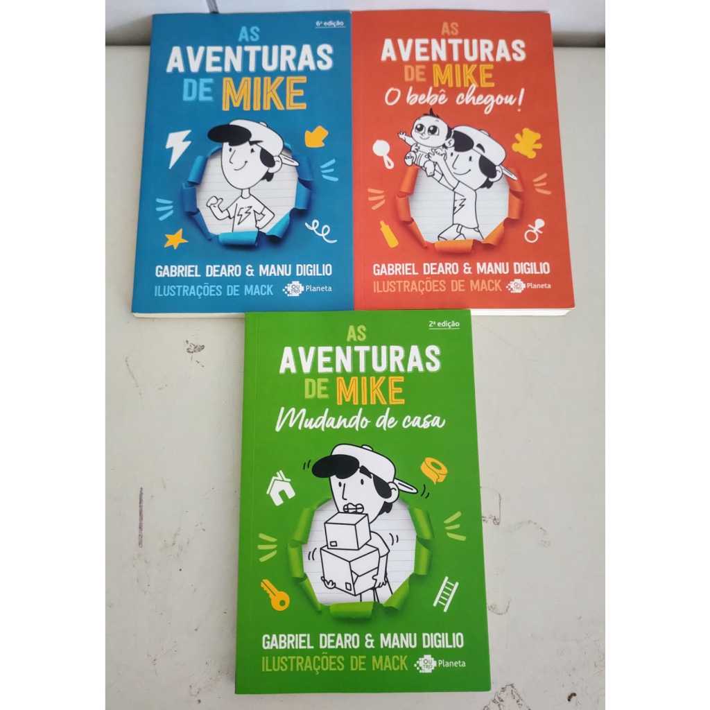 Trilogia As aventuras de Mike de Gabriel Dearo e Manu Digilio | Shopee ...