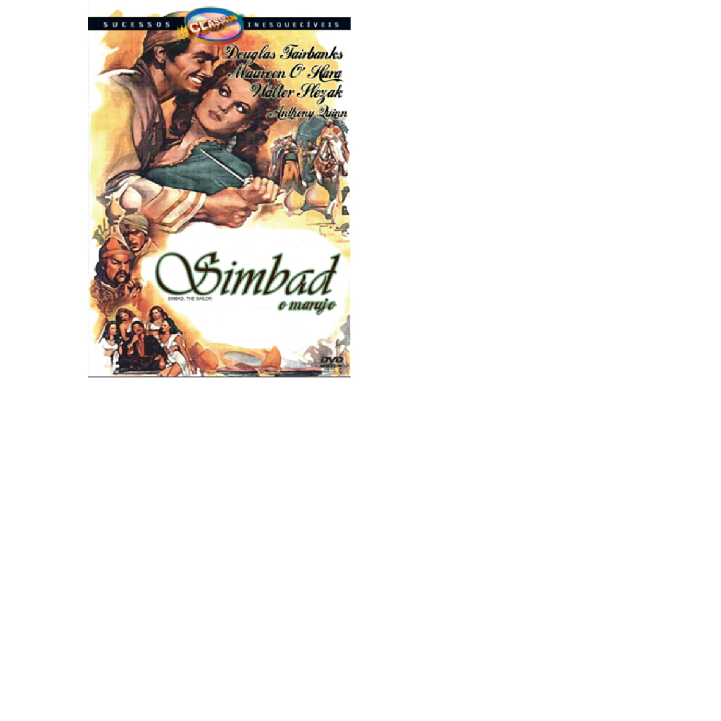 Dvd Simbad, O Marujo, Anthony Queen, Maureen O'hara 1947 lacrado ...