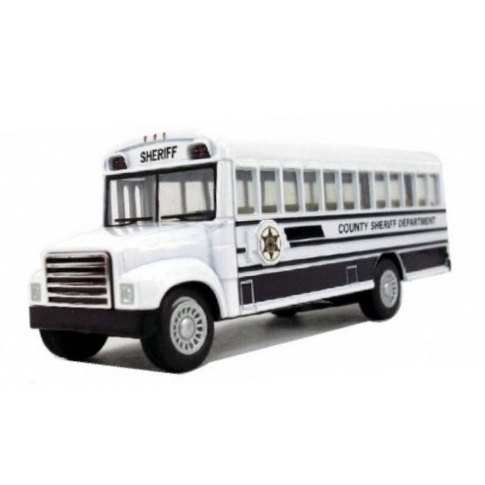 Miniatura Ônibus County Sheriff Departament Kinsfun 1/34 Metal e ...