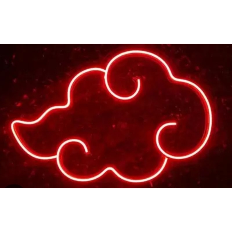 Akatsuki painel neon LED 40cm personalizada | Shopee Brasil