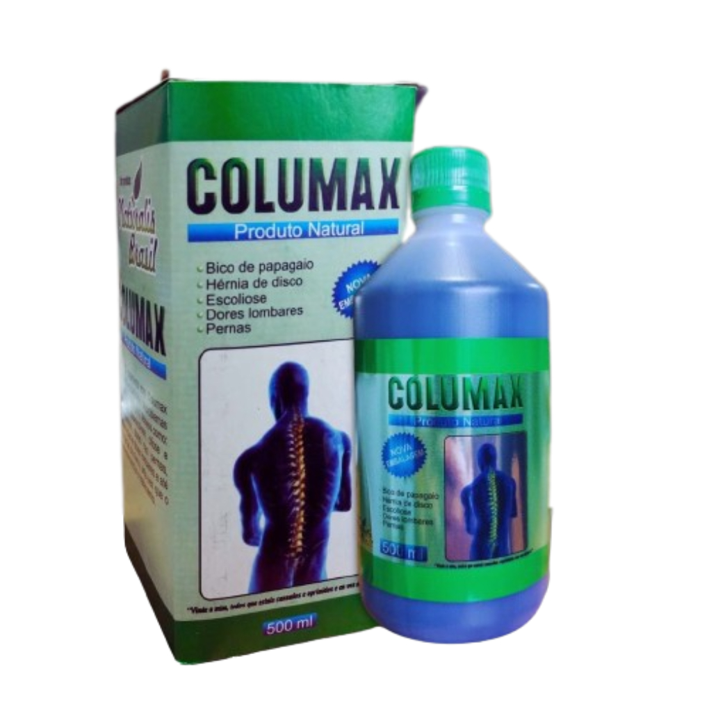 3 Unidades Columax 500ml Original Suplemento Natural Dor De Coluna ...