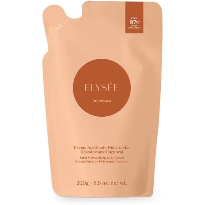 O BOTICARIO ELYSEE CREME ACETINADO HIDRA DES CORP REFIL 200g | Shopee ...