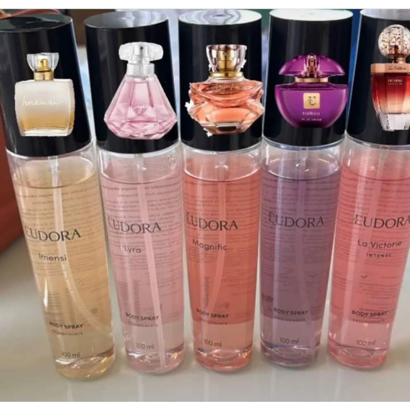 Body Spray Eudora Lyra, Imensi, Magnific e Eudora Roxo 100ml | Shopee ...